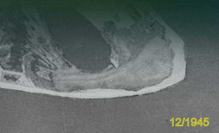 Hurst Castle – Partial collapse of the seaward wall of the east wing ...